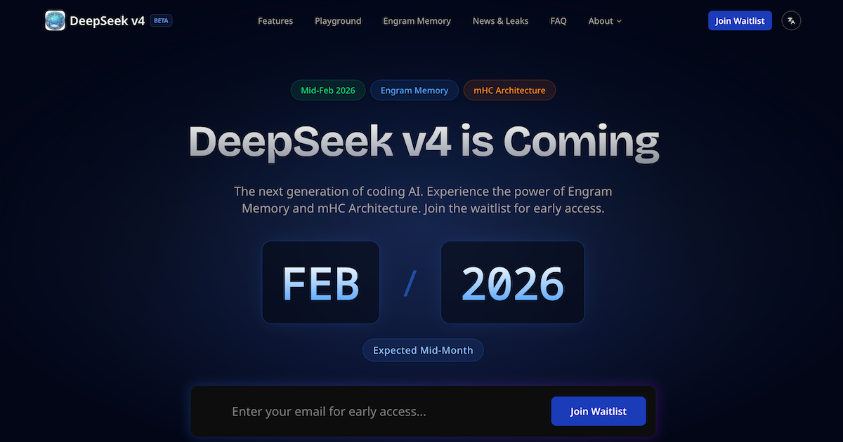 DeepSeek v4 - The Next Gen Coding AI Release Date & Features